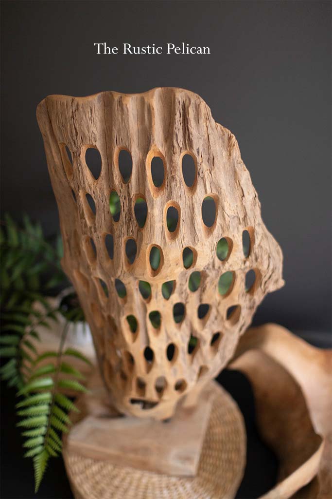 HomeDecor-Farmhouse-Rustic-Modern-Wood Sculpture-Table Decor-Free Shipping - The Rustic Pelican