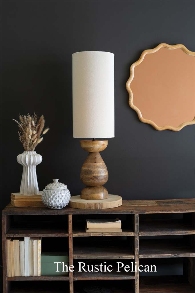 Table Lamp- Wood-Modern Farmhouse-Rustic-Lamp-Modern Lighting-Free ...