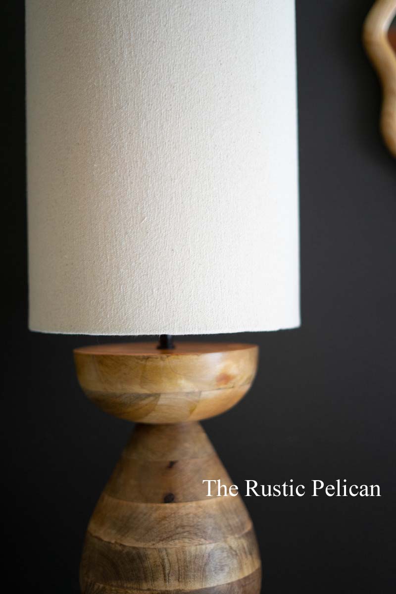 Table Lamp- Wood-Modern Farmhouse-Rustic-Lamp-Modern Lighting-Free ...