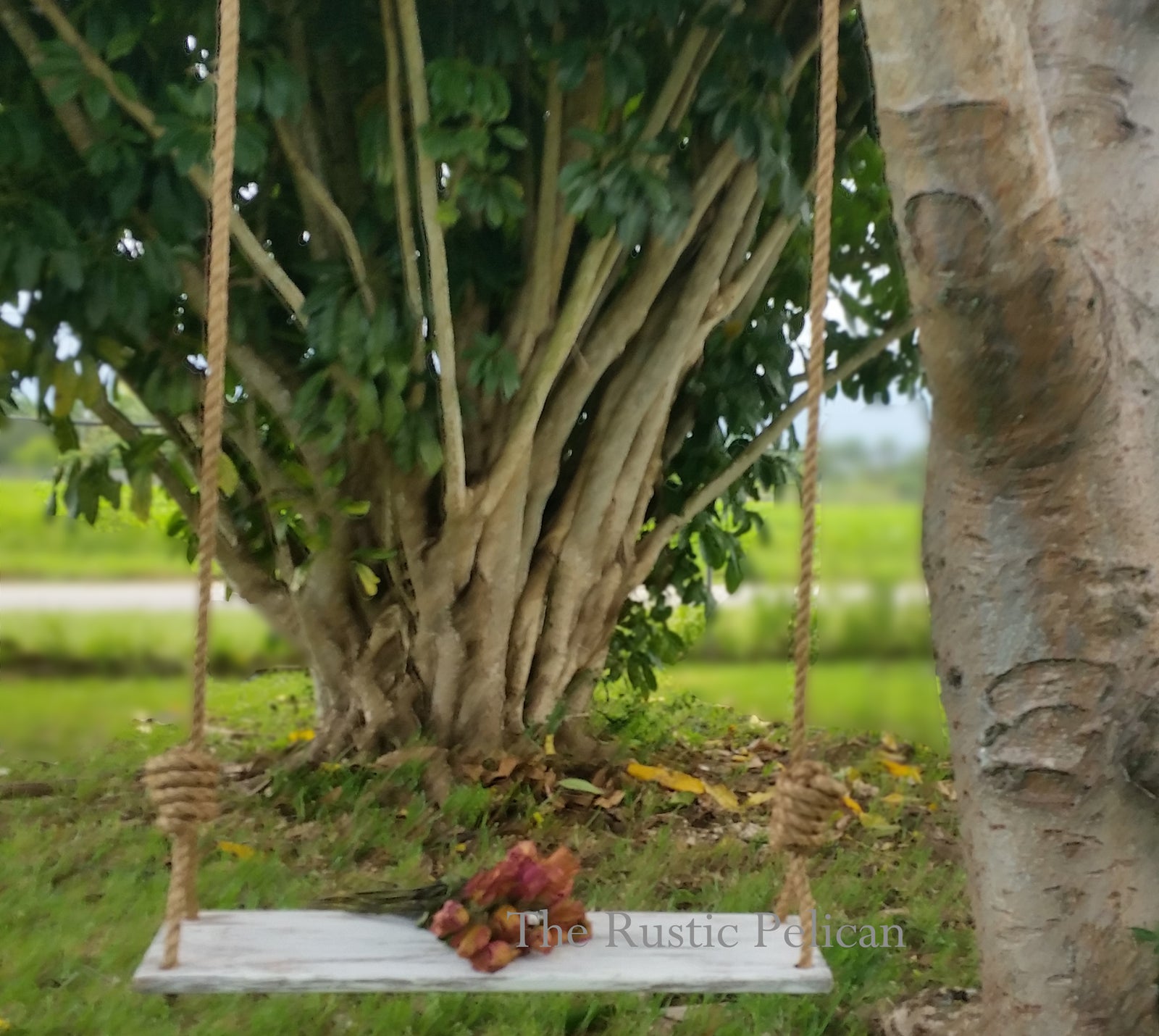 Barnwood rustic wooden swing - The Rustic Pelican