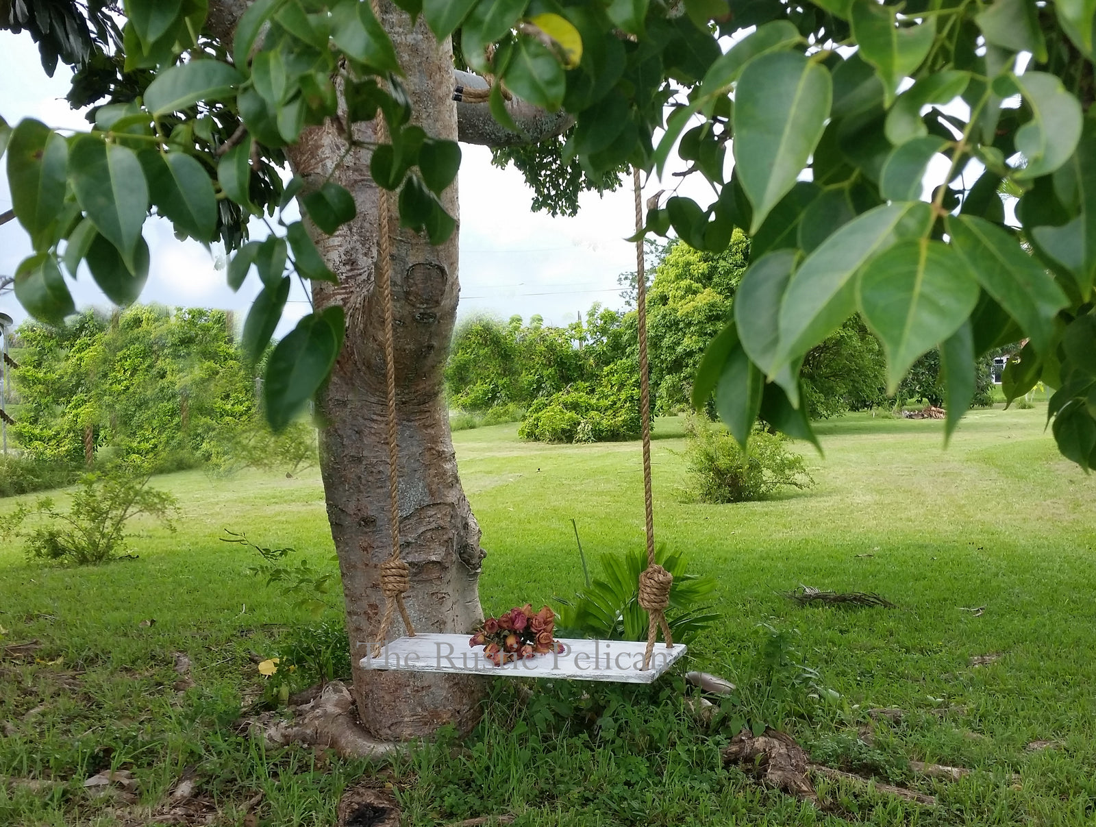 Barnwood rustic wooden swing - The Rustic Pelican