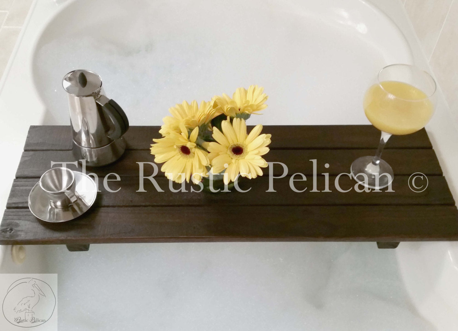 Rustic Bath tray, wood bath caddy - The Rustic Pelican