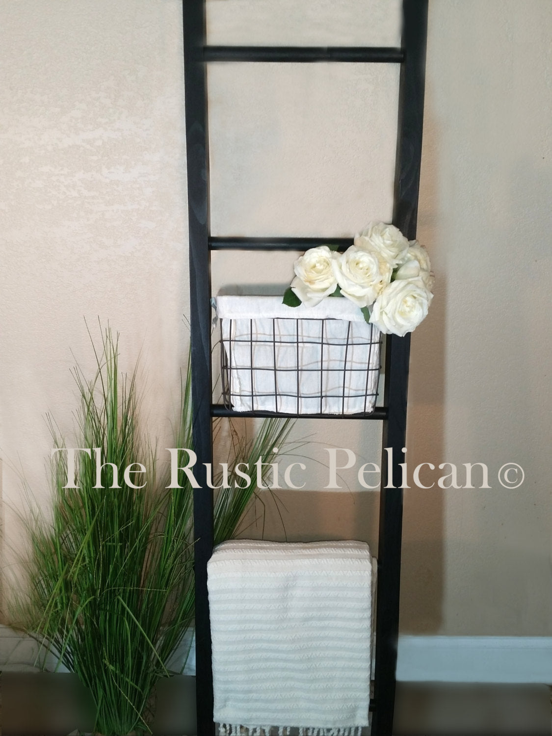 SALE! - Rustic Bathroom Ladder 4' & 5' Feet - The Rustic Pelican