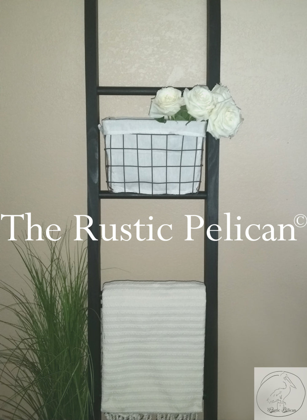SALE! - Rustic Bathroom Ladder 4' & 5' Feet - The Rustic Pelican